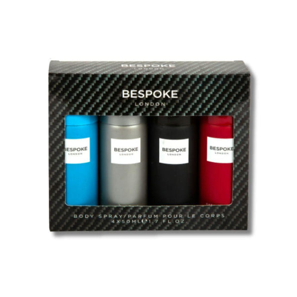 Bespoke London Body Spray for Men Pack 4 x 50 ml - Cosmetics Fragrance ...