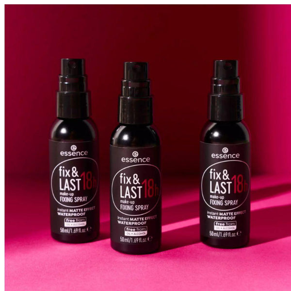 Essence fix & LAST 18h make-up FIXING SPRAY Instant Matte Effect Water ...