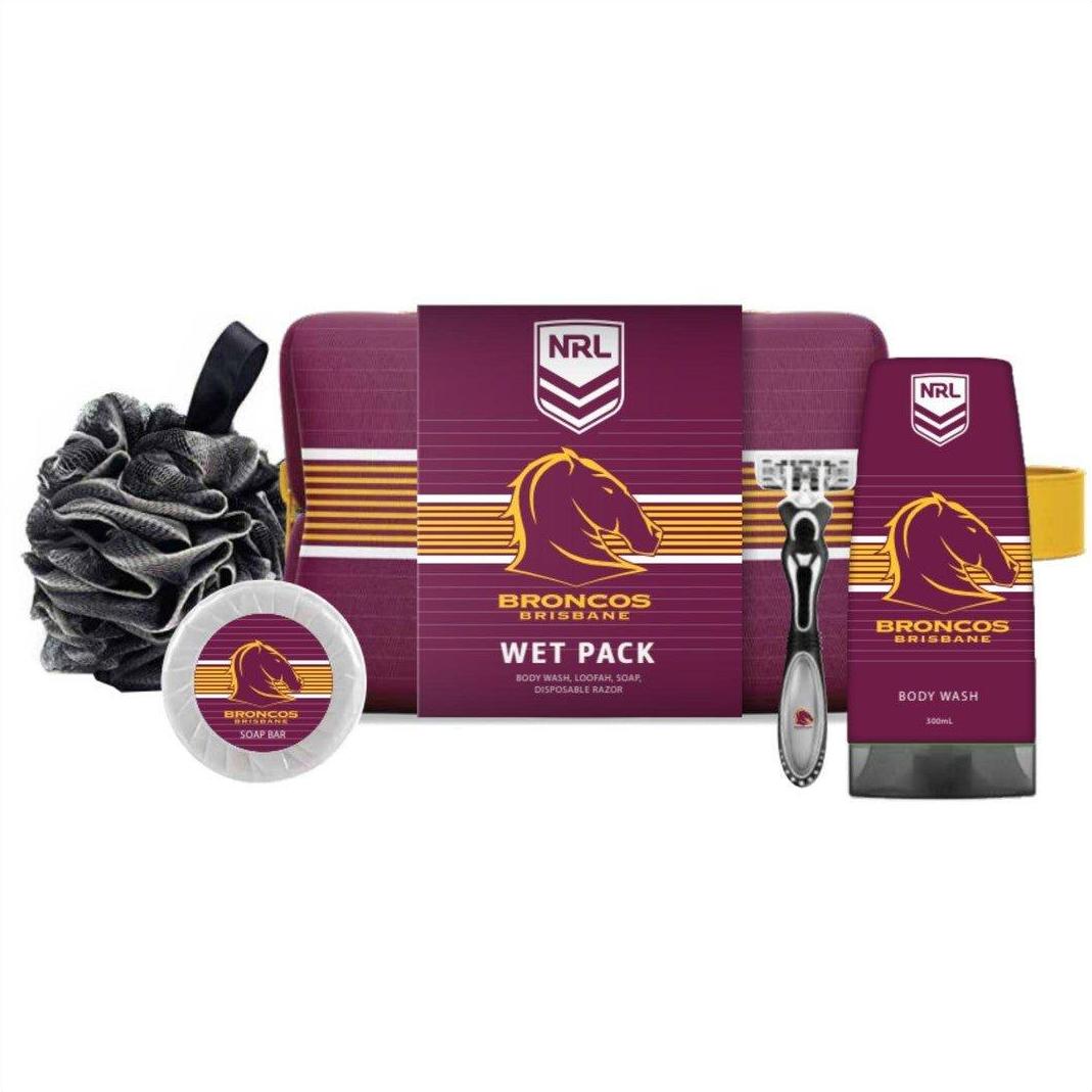 NRL Brisbane Broncos Toiletry Bag Gift Set - Cosmetics Fragrance Direct ...